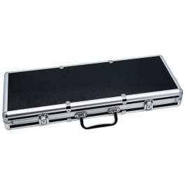 500ct Black Aluminum Poker Chip Case | PokerChips.com